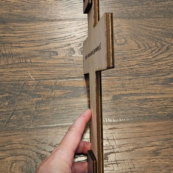 Personalized Cross Custom Wood Cross Baptism Cross First Communion ...