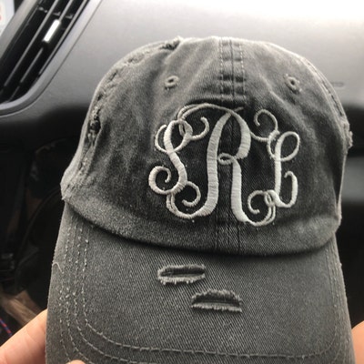 Monogram Hat Monogrammed Hat Personalized Hat Ladies Monogram Hat ...