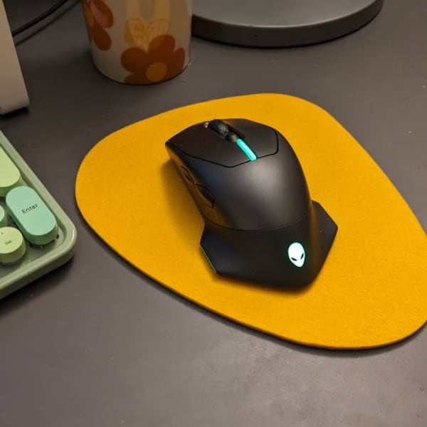 3mm Thick Merino Wool Felt Mousepad Mid Century Modern Retro Design - Etsy