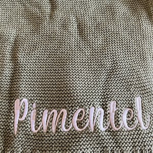 Embroidered Personalized Knitted Baby Blanket - Etsy