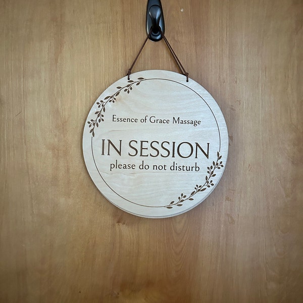 Reversible Welcome Sign in Session Sign for Office Door Sign ...