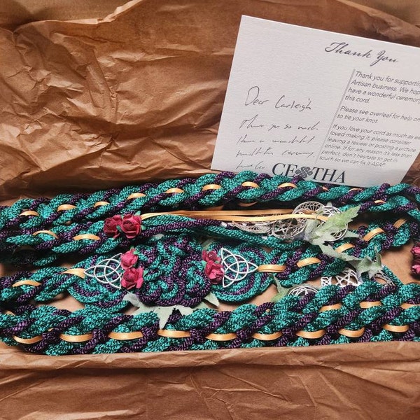 Handfasting Cord Celtic 'nine Knots' Design Serch Bythol Custom ...