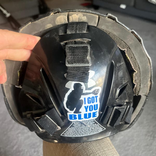 I Got You Blue Sticker, Catcher's Mask, Helmet Sticker, Umpire Sticker ...