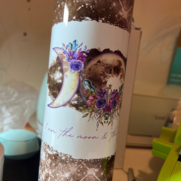 Boho Sublimation Design Moon Woman Girl Sublimation Floral Moon Magical ...