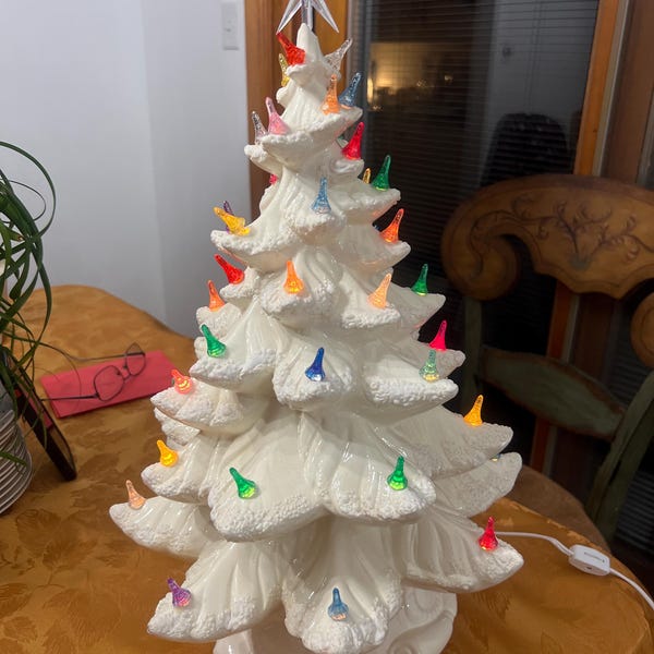 Large Ceramic Christmas Tree Replacement Base - Tree Base Glazed in Any ...
