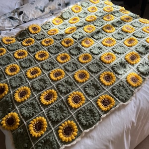 Granny Square Pattern Flower Granny Square Spring Granny - Etsy