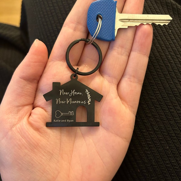 New Home Keychain, Personalized Keychain, Couples Keychain, New Home ...