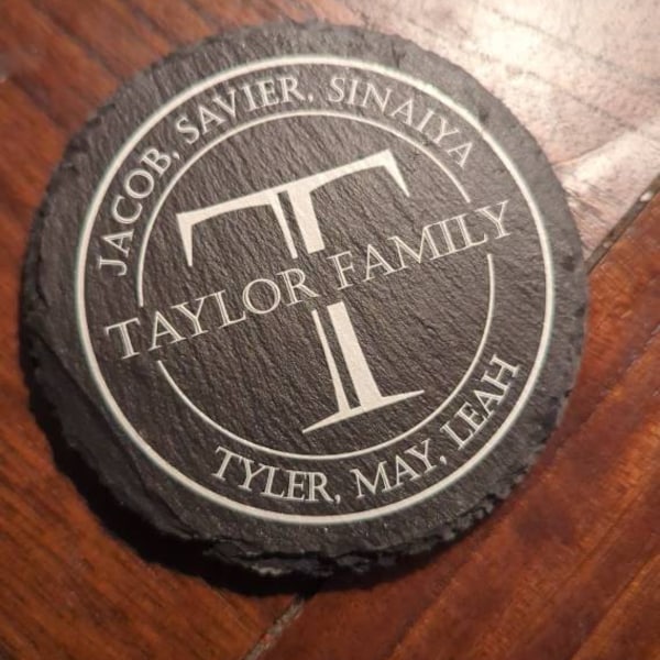 Personalized Stone Coasters, Wedding Gifts, Custom Slate Coasters ...