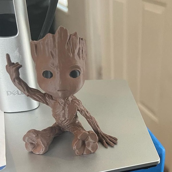 3D Printed Groot With Attitude: Guardians of the Galaxy Decor - Etsy