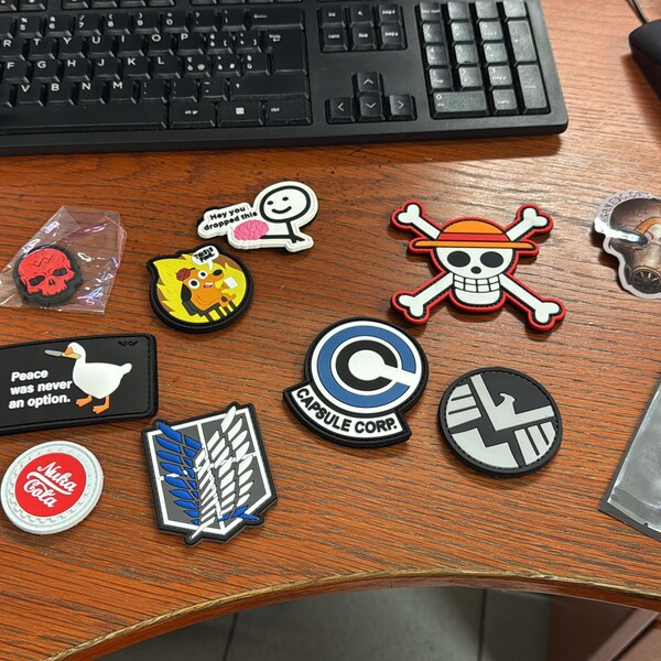 PVC Tactical Morale Patch Too Fat to Run, Hook and Loop - Etsy