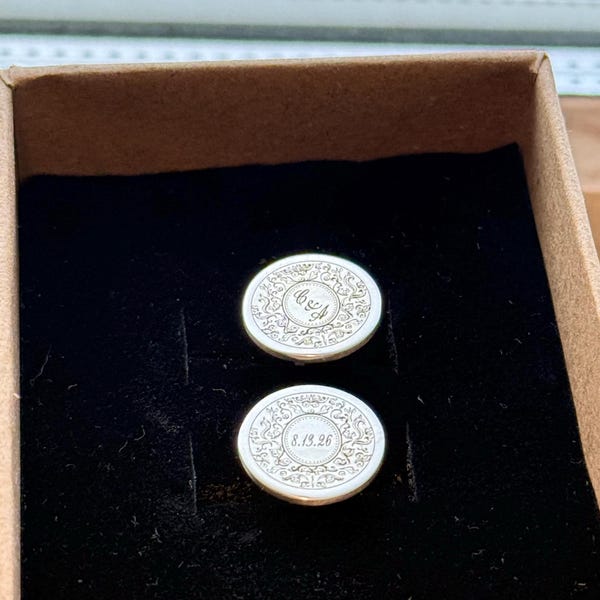 Custom Symbol Cufflinks,wedding Logo Cufflinks,personalized Wedding ...