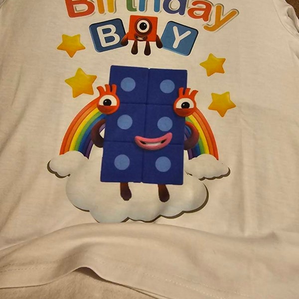 Numberblocks Birthday Shirt Kids, 1-10 Numberblocks Birthday Shirt ...