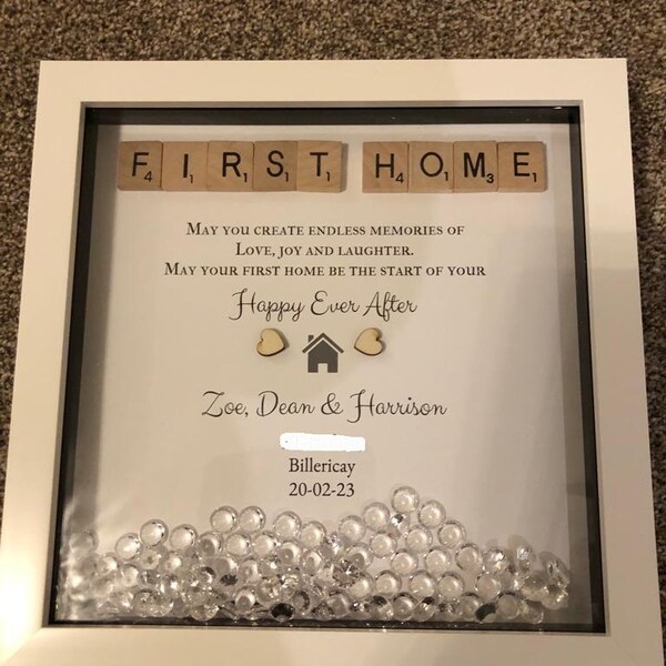 Personalised New Home First Home Gift. New Home Frame. First Home Frame ...