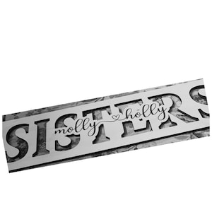 Personalized Sister Wood Sign Home Decor Gift for Sister - Etsy