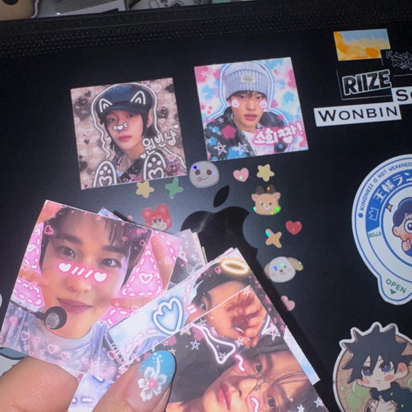 Aespa Purikura Stickers Set of 6 - Etsy