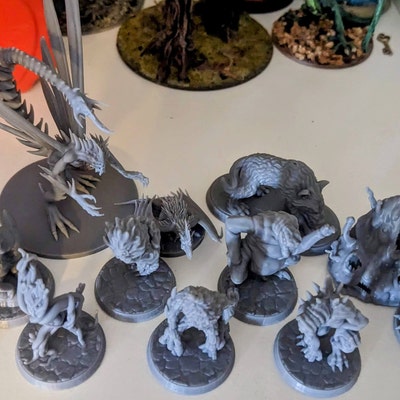 Female Spore Druid 28mm D&D Nature Mage Miniature Tabletop RPG - Etsy