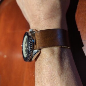 Handmade Military 102 Leather One Piece Watch Strap perlon - Etsy