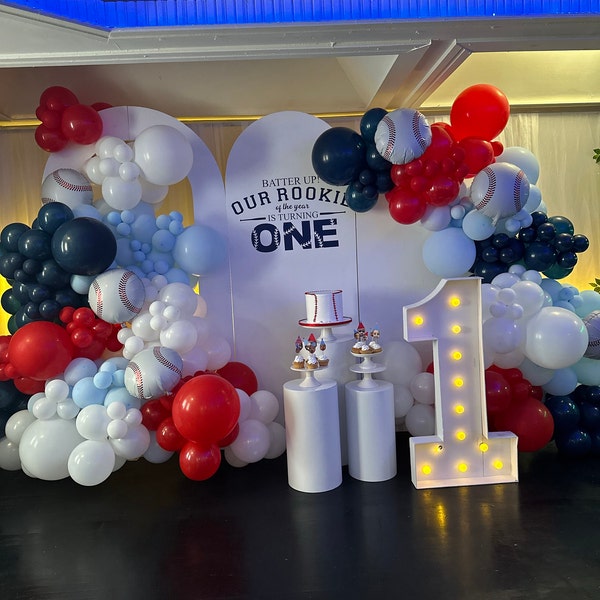 Rookie of the Year First Birthday Decal. Baseball Birthday Party Decor ...