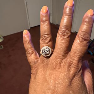 Sterling Silver Monogram Stackable Ring, Sterling Silver Stackable ...