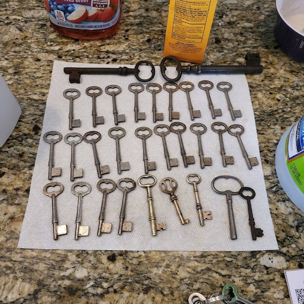 Real 1800s Skeleton Keys - Purchase for 1 Key - Authentic Bit Keys - Etsy