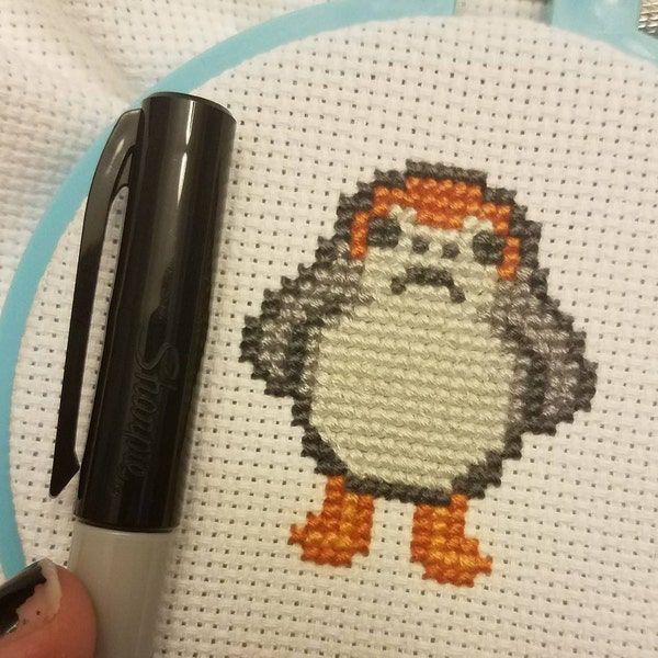 Screaming PORG, Star Wars, Cross Stitch Pattern / PDF Cross Stitch ...