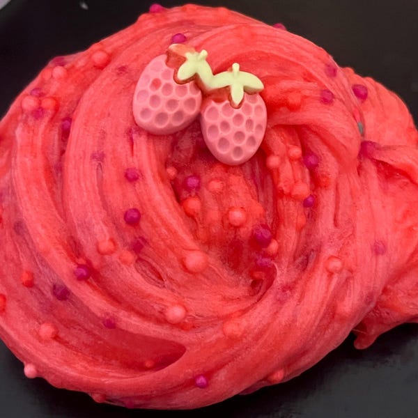 Peachy Cream Snow Butter Slime – Peaches and Cream Scented Slime With ...