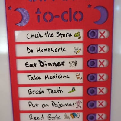 Persolinazed Reminder, Organizer, Daily Checklist, Kids Daily Tasks ...