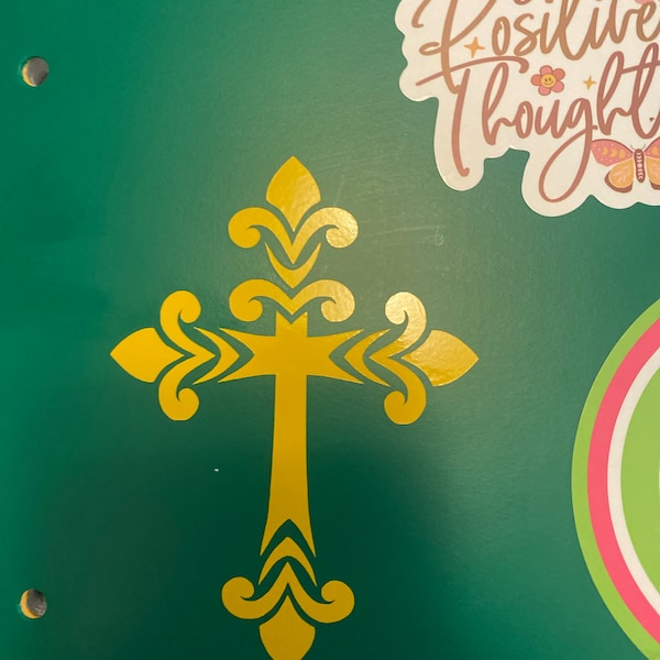 Custom Cross Decal, Christian Cross Car Decal, Catholic Cross Decal ...