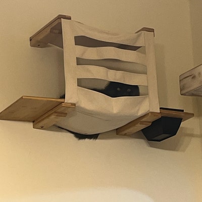 Deluxe Cat Cubby Planter or Cat Cubby Feeder Cat Furniture Cat Hammock ...