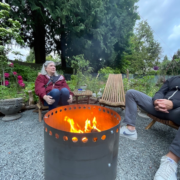 Handcrafted Corten Steel Fire Pit - Solid, Durable, Rustic, Long ...