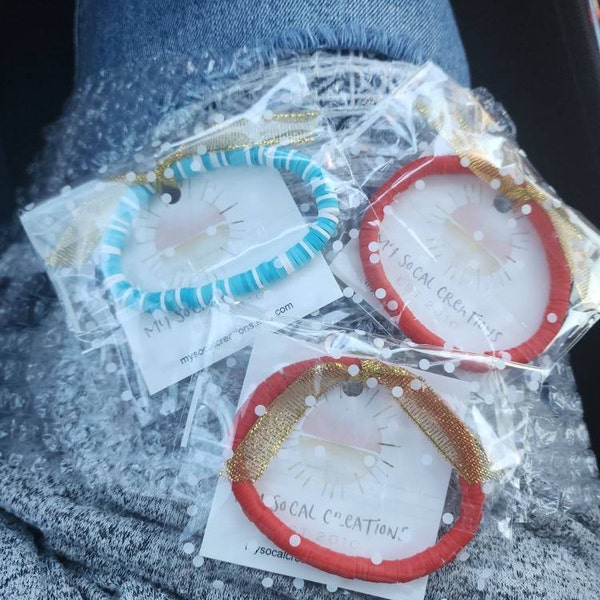 Heishi Bracelet, Heishi Name Bracelet, Beach Bracelet, Bracelet for Women, Stackable Bracelet ...