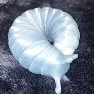 Jumbo Glow in the Dark Slug Fidget Toy Collectors Articulating Slug ...