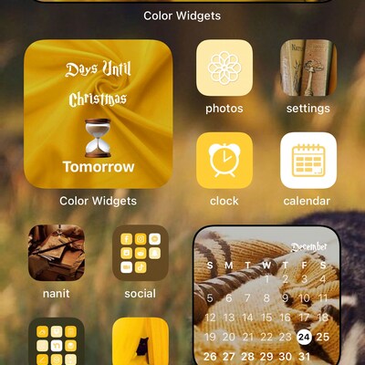 Ios 14 Icons Yellow Yellow App Icons Ios 14 Aesthetic iPhone Icons - Etsy