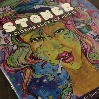 Stoner Coloring Book for Adults, Weed Stuff, Adult Coloring Book ...