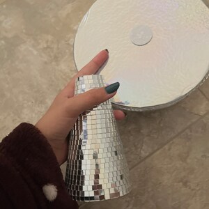 Silver Mirror Disco Ball Letters & Numbers for Party, Wedding, Baby ...