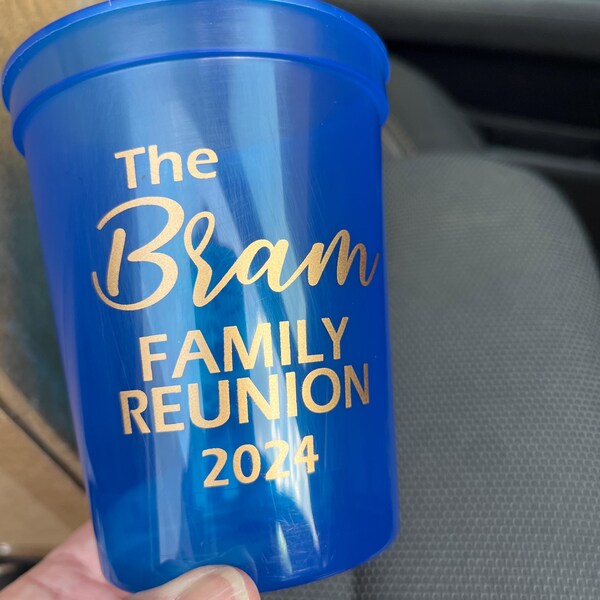 Family Reunion Stadium Cups, Family Reunion Ideas, Family Reunion Party ...