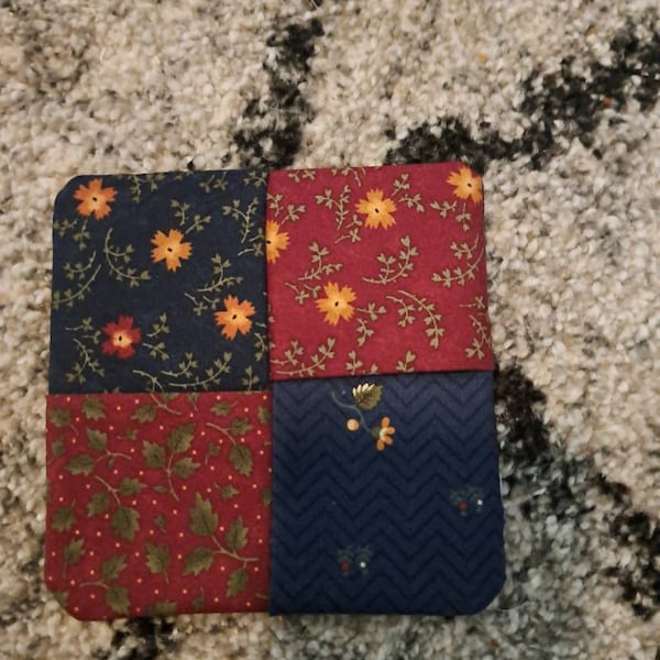 Fabric Coaster Pattern - Mug Rug Coaster Sewing Pattern PDF/ Quick Sew ...