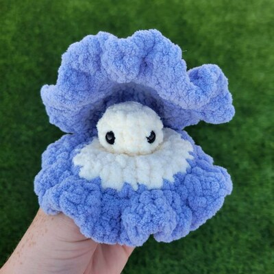 Pearl the Oyster CROCHET PATTERN ONLY, Crochet Oyster Pattern, Crochet ...