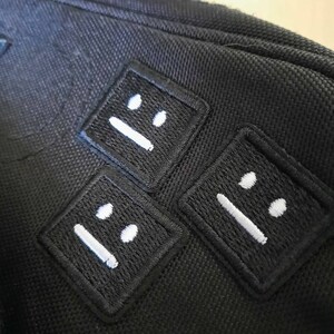 Srsly // Small DIY Serious Face Patch Embroidered Iron Sew on Applique ...