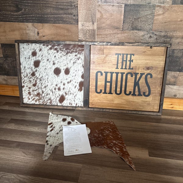 Cowhide Branding Frame, Cowhide Wood Sign, Family Heirloom, Unity ...