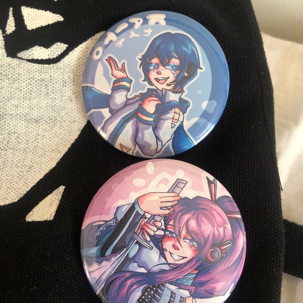 Vocaloid Pins - Kasane Teto Synthv, Ia, Utatane Piko - Etsy