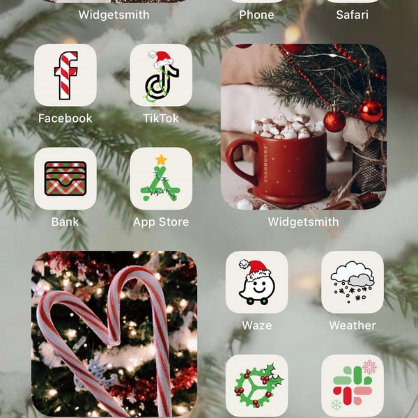 Christmas Aesthetic App Icons | Christmas Apps | Christmas Cheer App ...