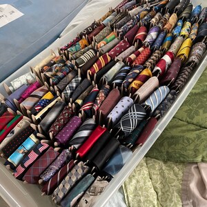 Tiespools, Tiestorage, Tie Organization, Tie Drawer Organizer, Storage ...