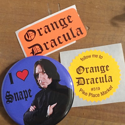 I Heart Snape 2.25 Big Pinback Button Professor Severus Snape - Etsy