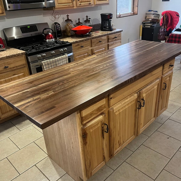 Custom Butcher Block Wood Countertops - Etsy