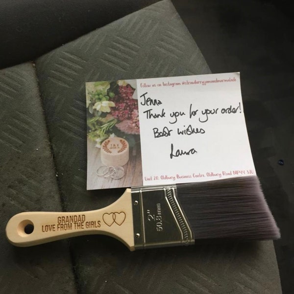 Personalised Engraved Paintbrush, Ideal Custom Gift for a New Home ...