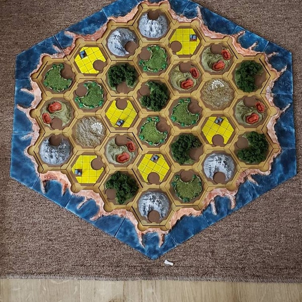 Custom 3D Print, Magnetic Game Board for Settlers of Catan - Etsy