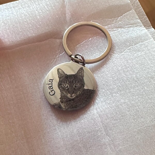 Pet Key Ring Paw Engraving With Name, Gift for Animal Lovers ...