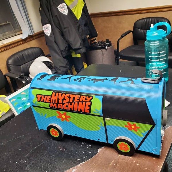 Mystery Machine Look-a-like Mailbox Standard Size (20"l X 6.9"w X8.8"h ...