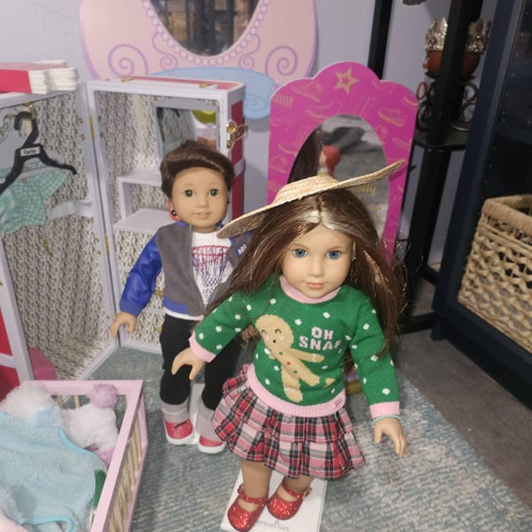 Reversible Doll Scene Backdrop - Interior and Castle With Floor - Fits ...